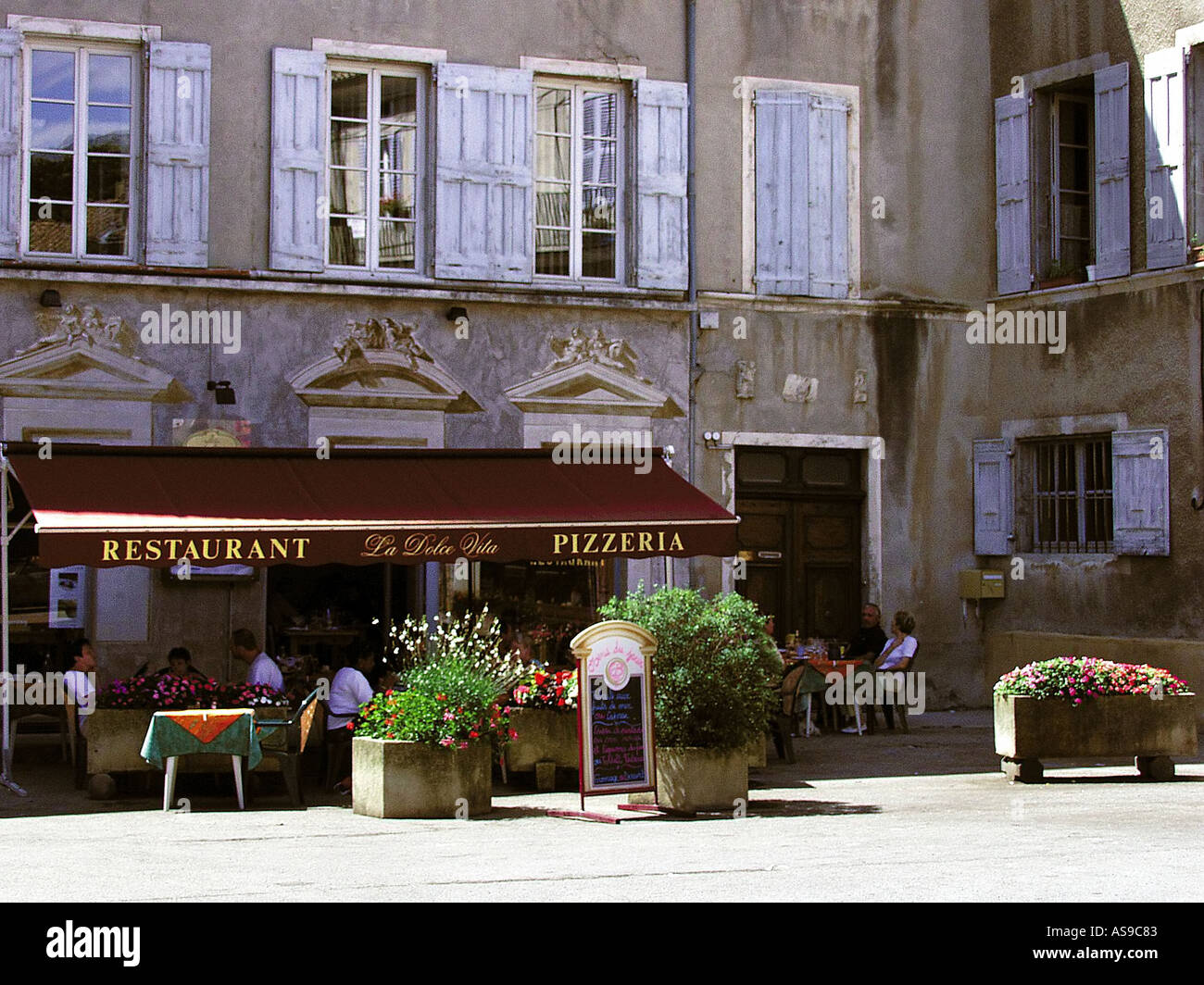 france drome valley of the river drome die village Stock Photo - Alamy