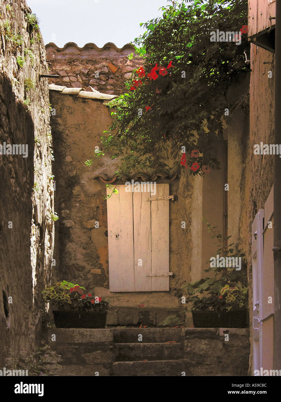 france drome valley of the river drome die village Stock Photo - Alamy