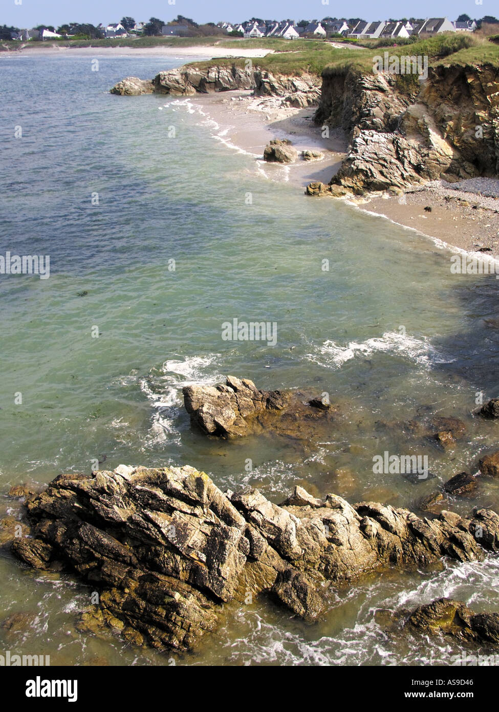 france morbihan quiberon peninsula cote sauvage presqu ile savage coast ...