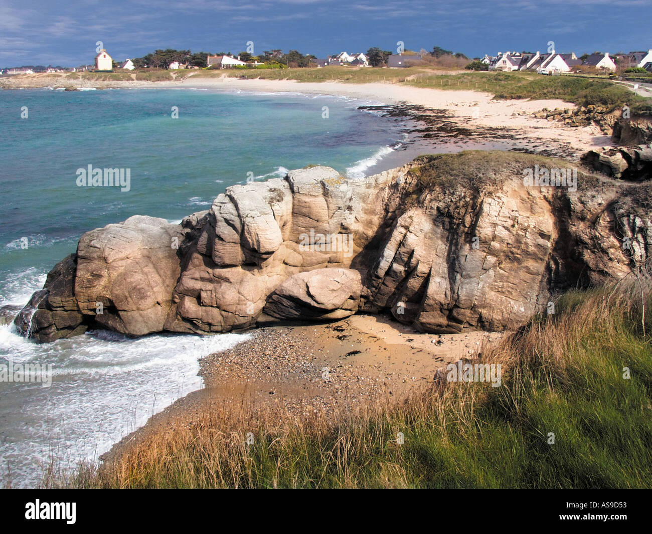france morbihan quiberon peninsula cote sauvage presqu ile savage coast ...