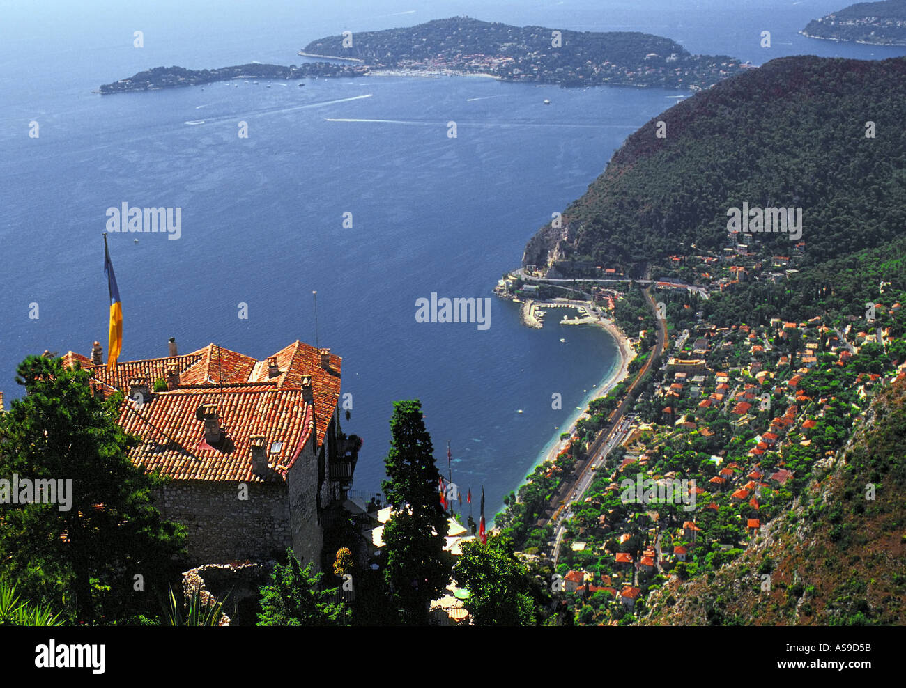 france riviera medieval village of eze Stock Photo - Alamy