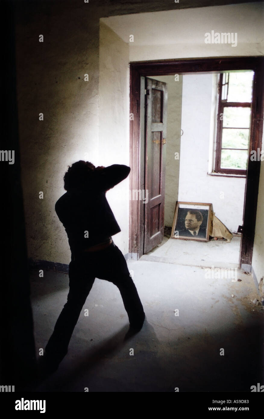 photographer at work in classical pose Stock Photo - Alamy