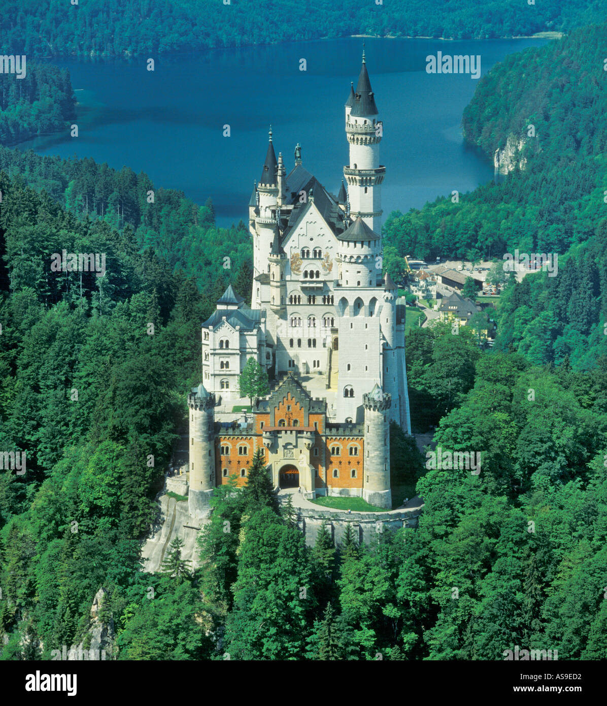 Neuschwanstein Castle near Fussen Germany in the Bavarian area Stock ...