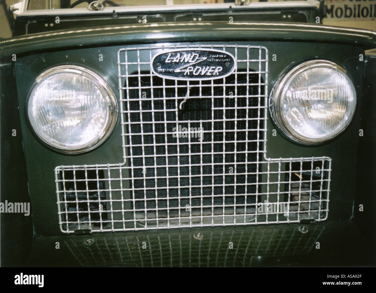 Land Rover Radiator lights and grille Stock Photo - Alamy