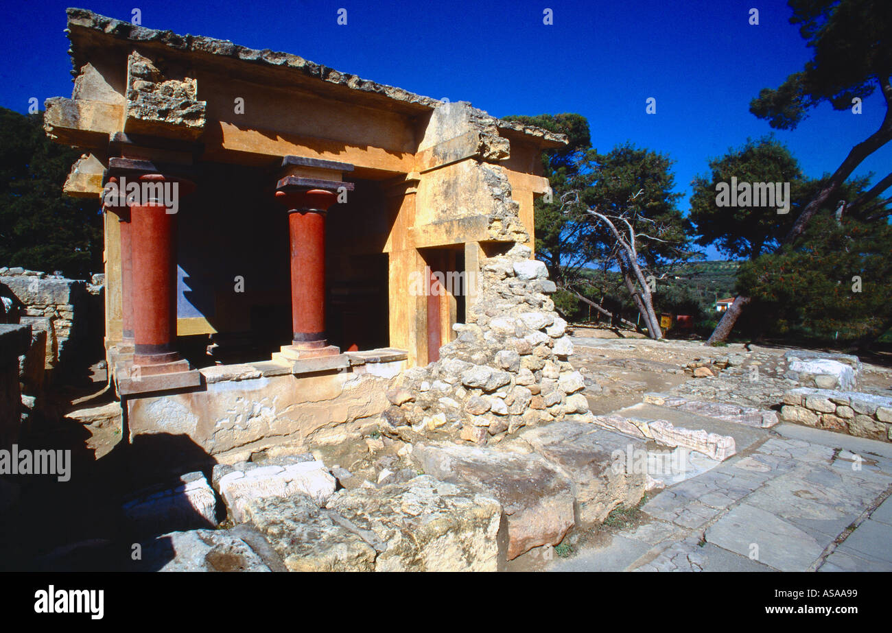 Knossos Crete Greece Customs House in the Northern Lustral Basin Minoan ...