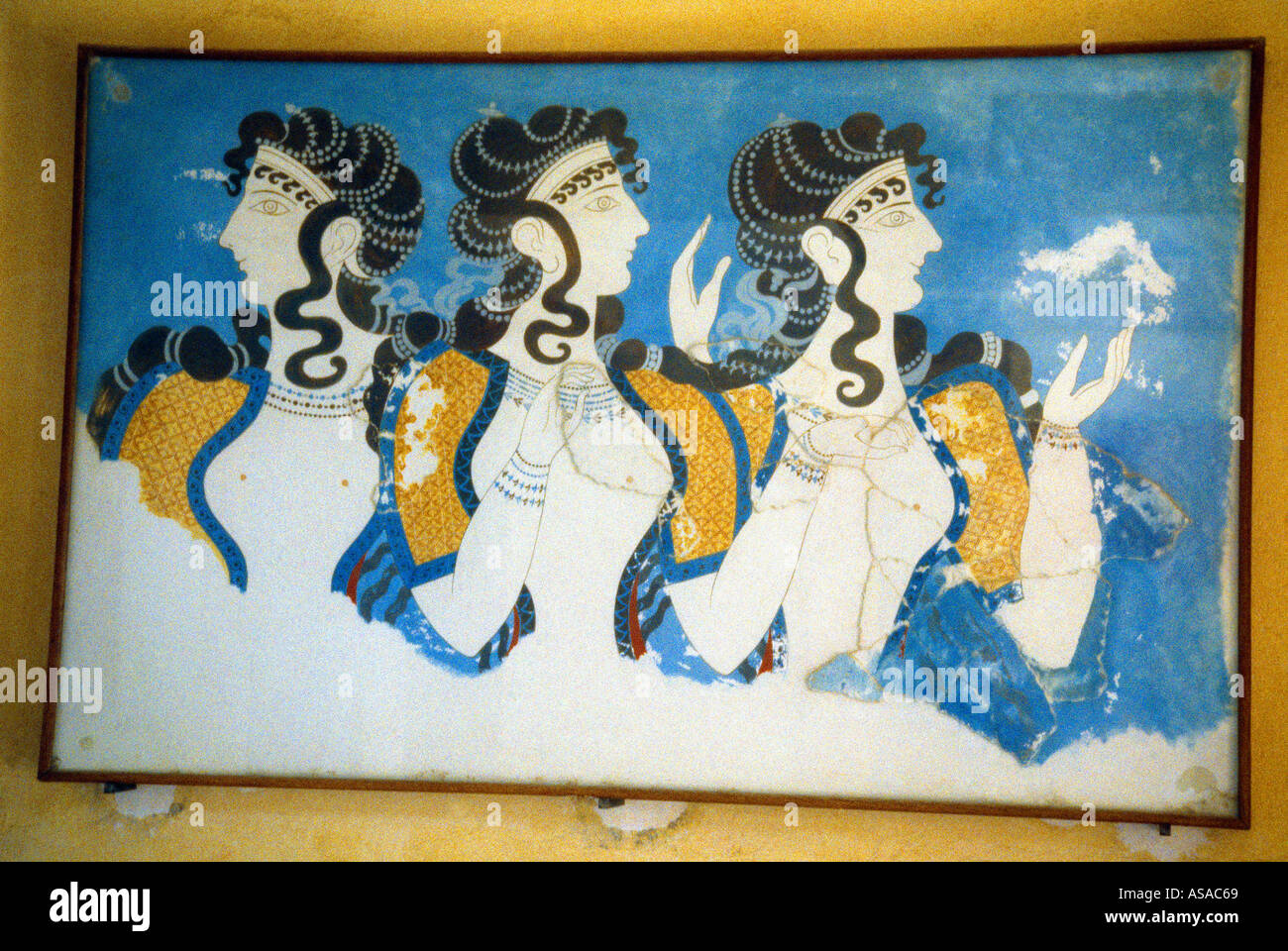 Knossos fresco blue ladies hi-res stock photography and images - Alamy