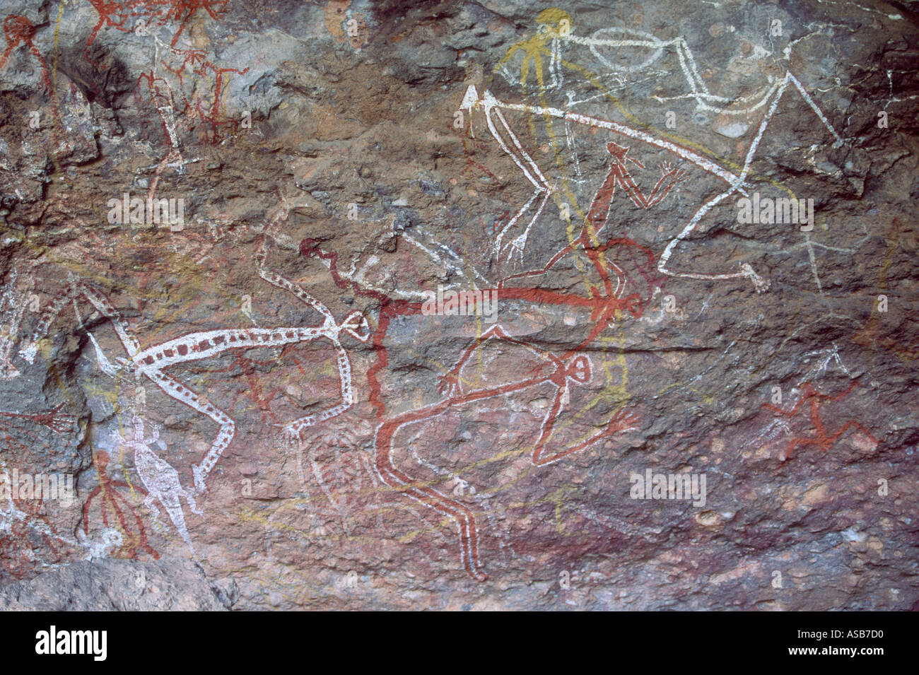 Kakadu aboriginal cave paintings hi-res stock photography and images - Alamy