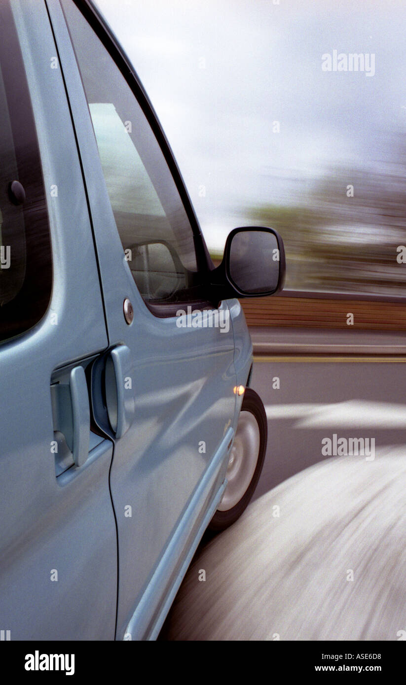drive Citroen van driving around roundabout Stock Photo - Alamy
