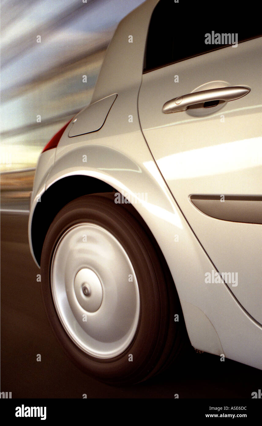 Renault megane car rear detail moving renault megane rear hi-res stock ...