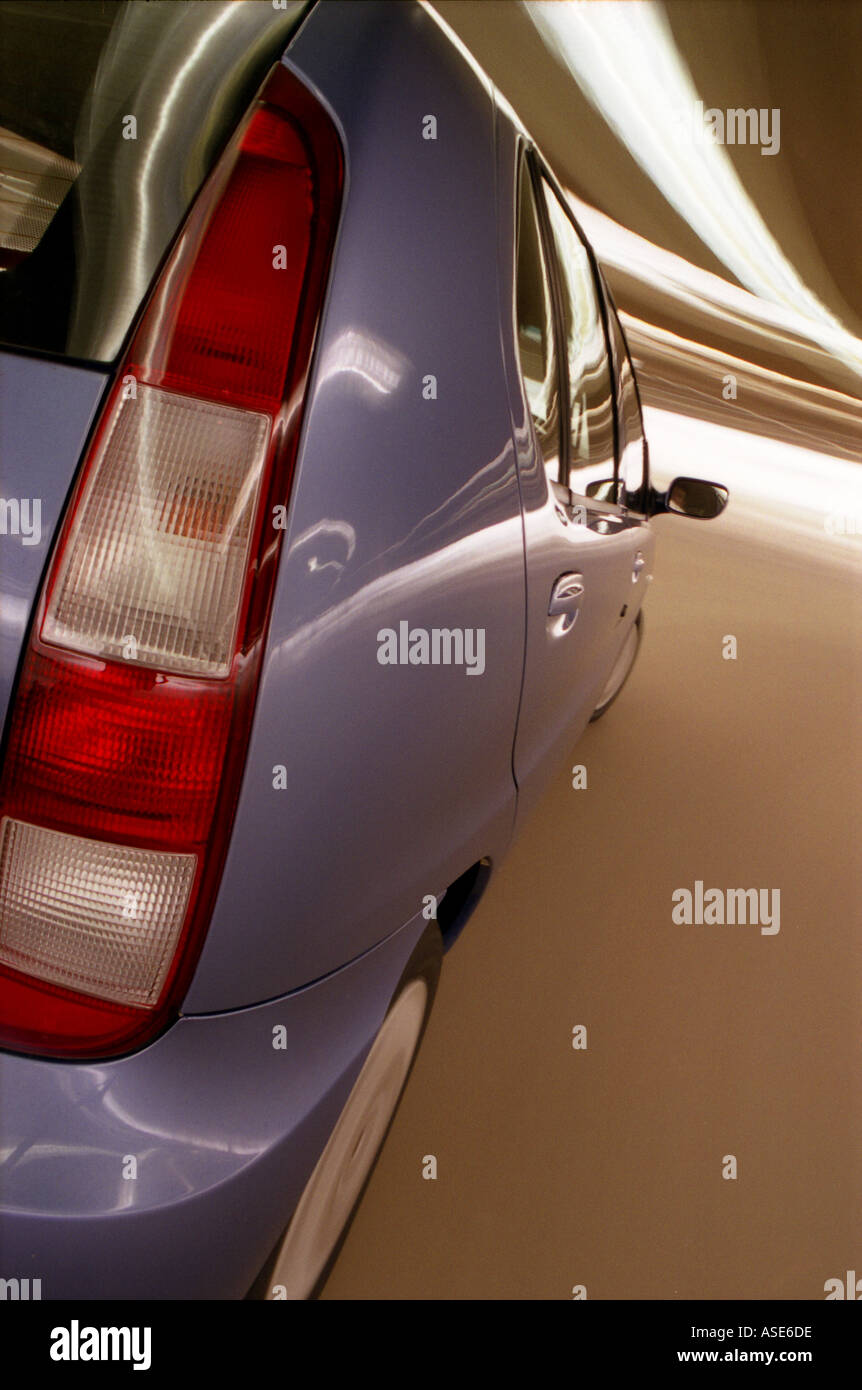 Car going round bend hi-res stock photography and images - Alamy