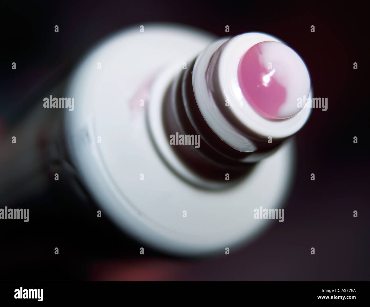 tooth paste teeth tube toothpaste close up dispenser pink Stock Photo ...