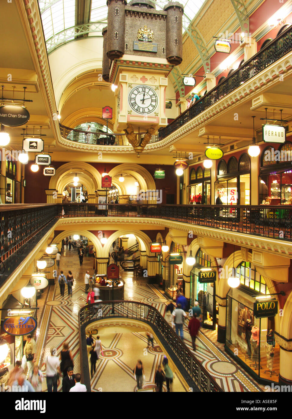 The interior of the Queen Victoria Building Sydney NSW Australia Stock ...