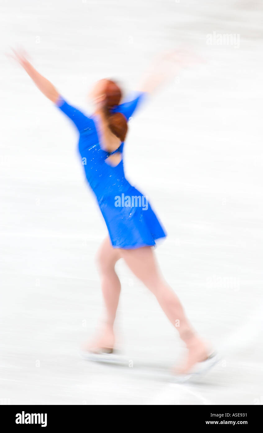 Ice skate spinning hi-res stock photography and images - Alamy