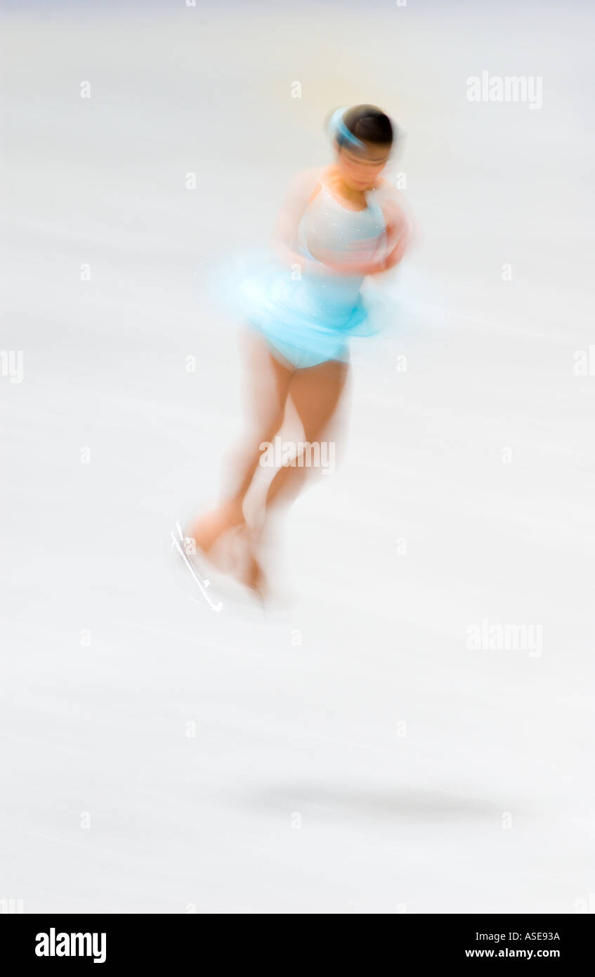 Ice skate spinning hi-res stock photography and images - Alamy