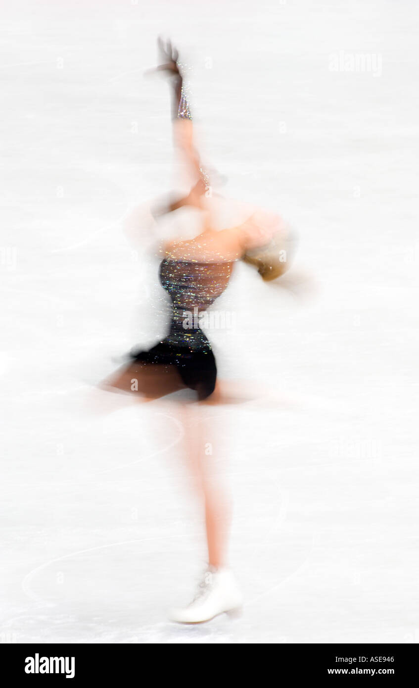 Ice skate spinning hi-res stock photography and images - Alamy