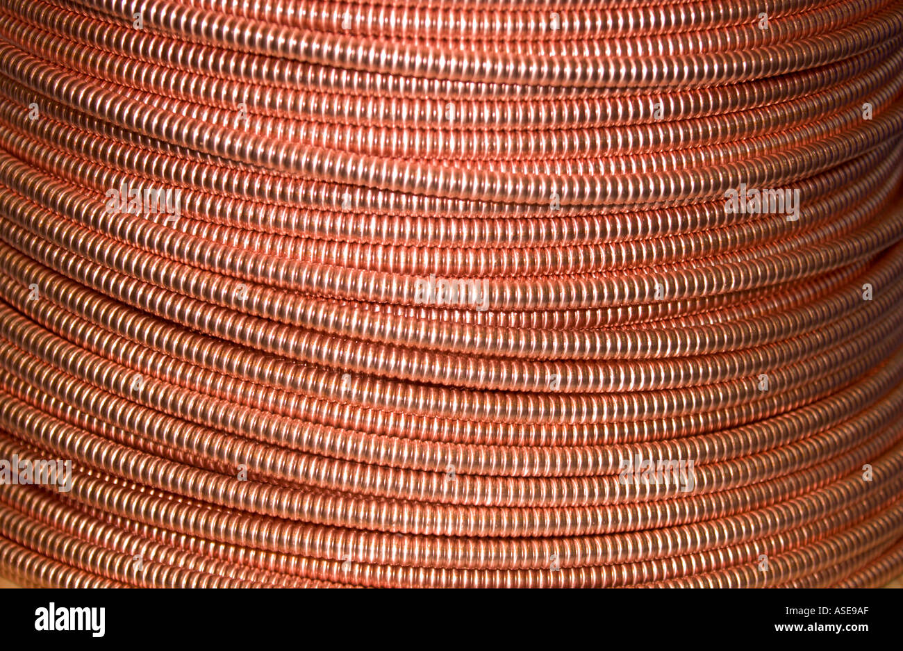 copper wire on drum Stock Photo - Alamy