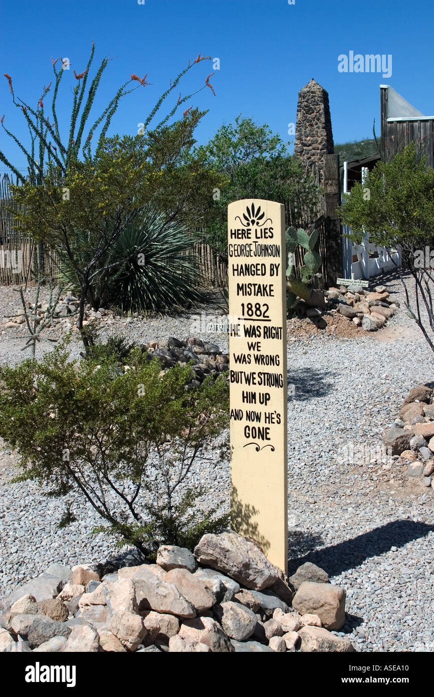 Boot hill cemetery tombstone arizona hi-res stock photography and ...