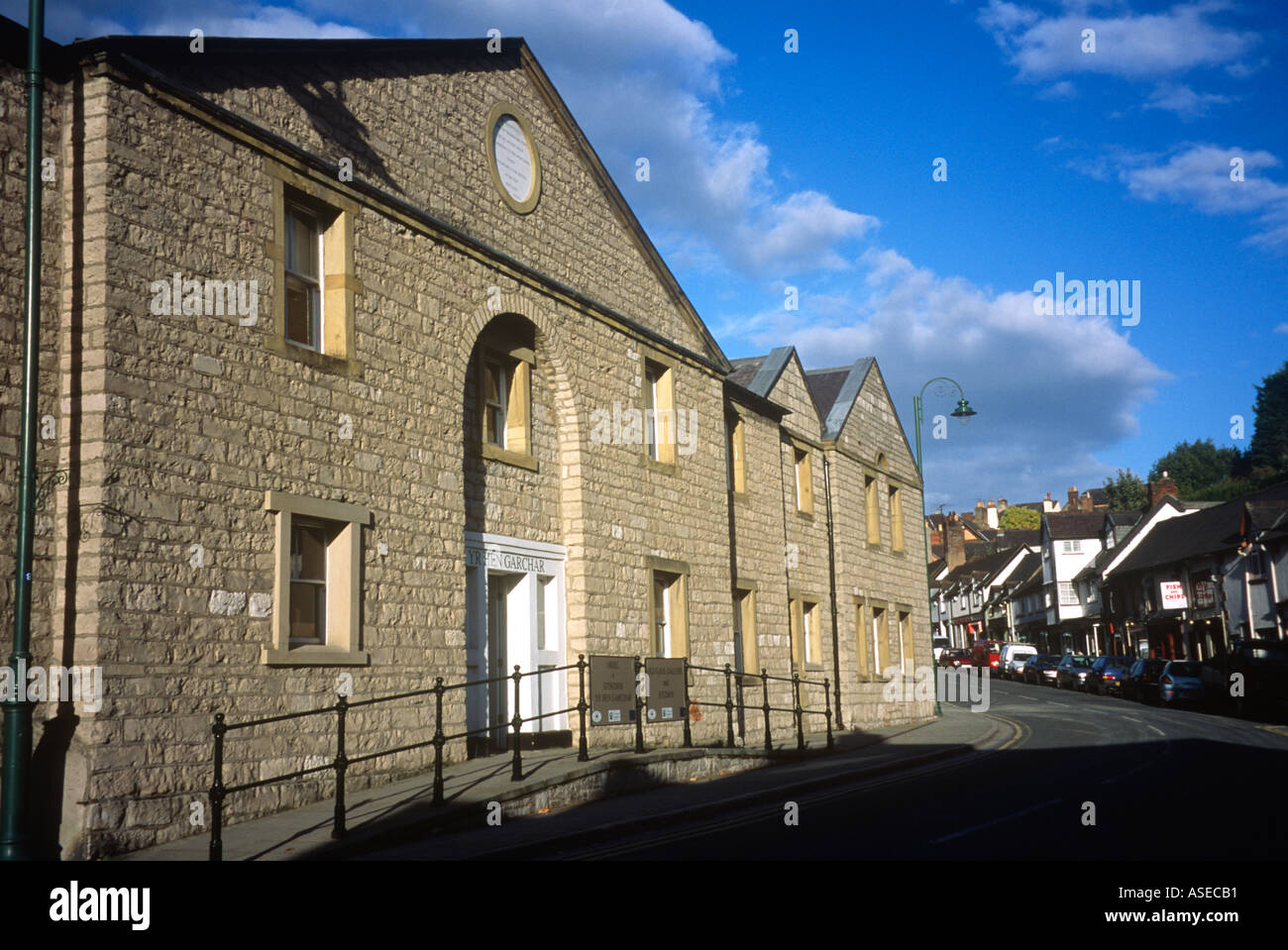 The Old Gaol Restored Building Ruthin Clwyd Wales UK JCB Stock Photo ...