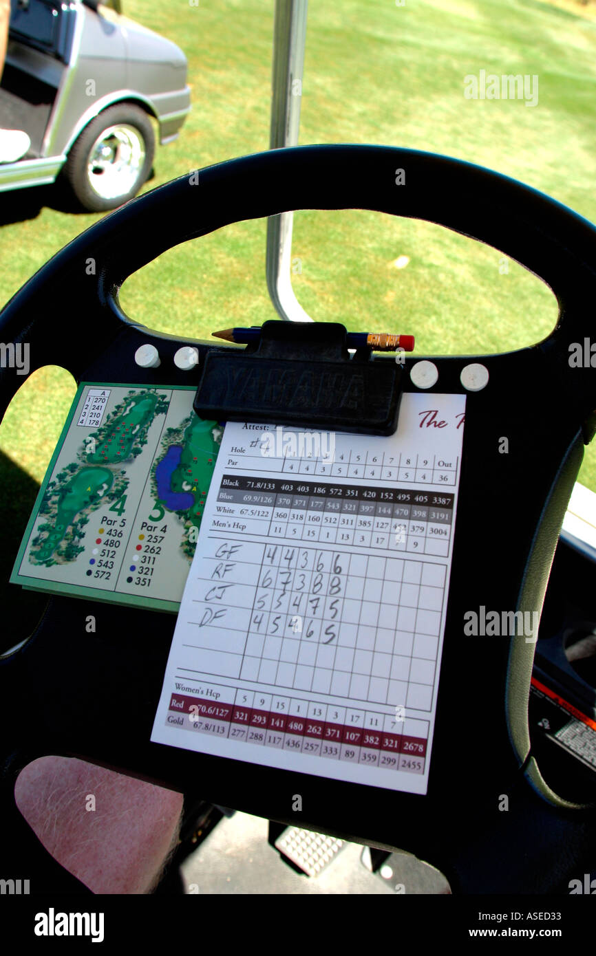Golf Score Cards High Resolution Stock Photography and Images - Alamy