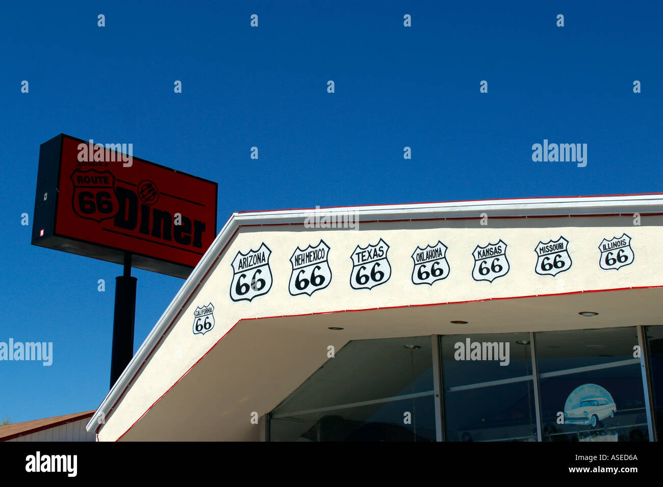 Route 66 Diner Williams Arizona Stock Photo - Alamy