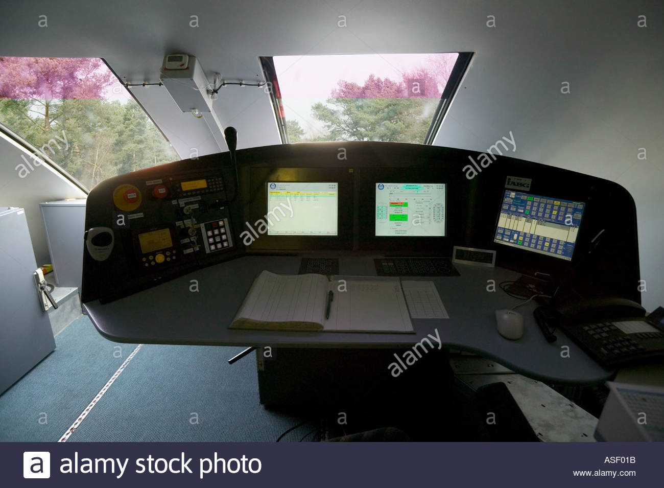 Transrapid monorail maglev magnetic levitation cockpit test course ...