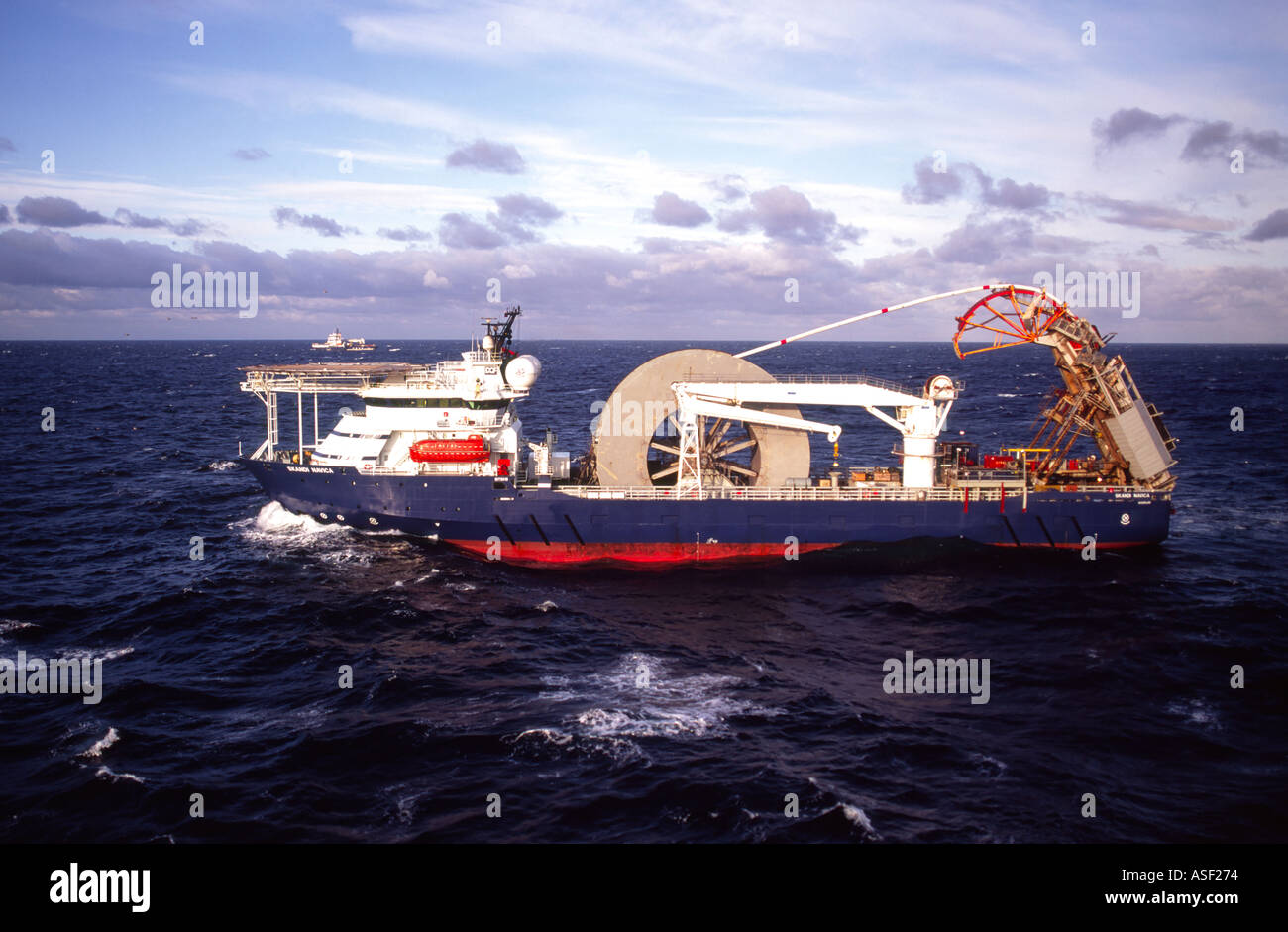 Skandi Navica Offshore Reel Pipelay Vessel Stock Photo - Alamy