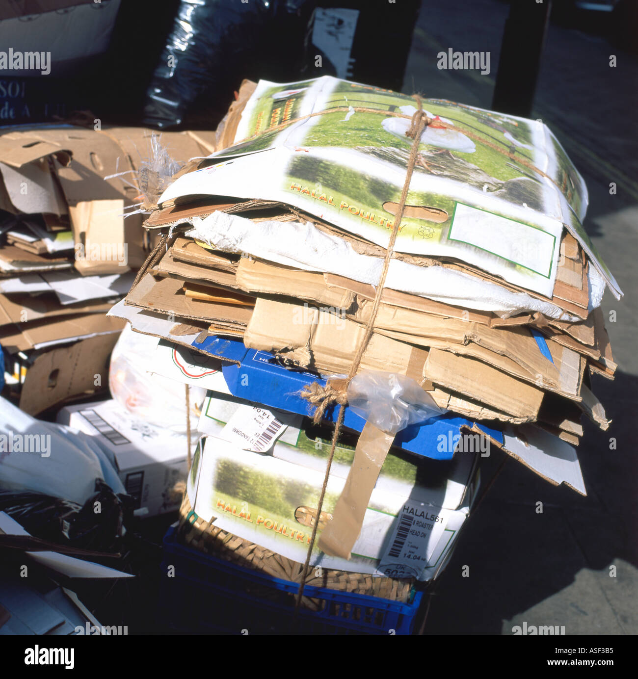 Compacted cardboard recycling hi-res stock photography and images - Alamy