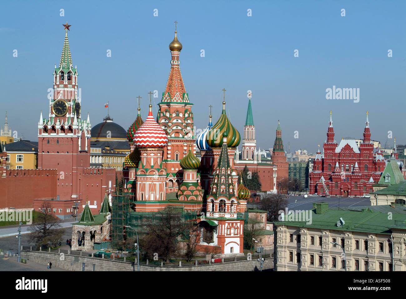 Moscow Russia multicoloured Towers and Domes Cathedrals and Churches ...