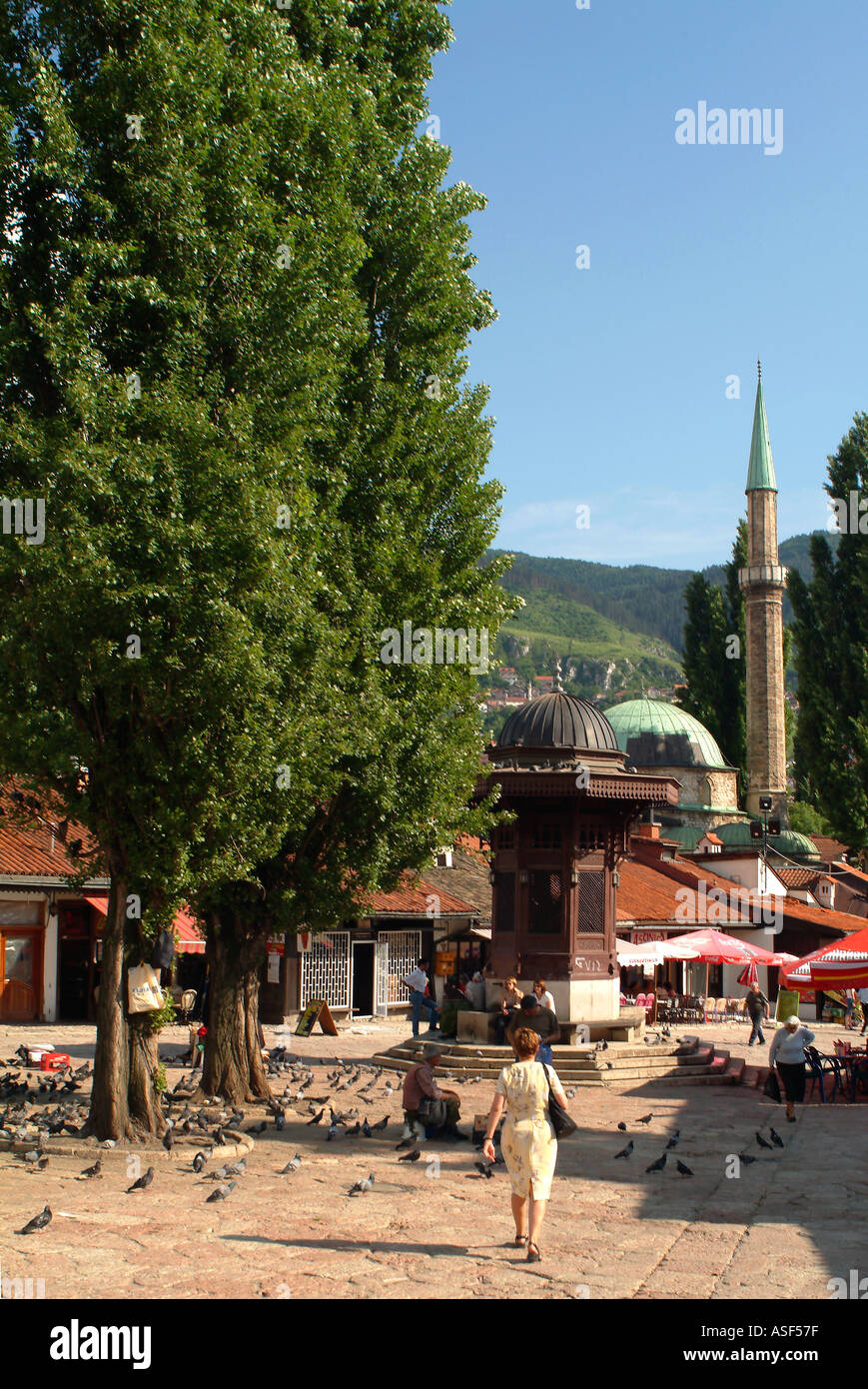Bascarsija the Old Turkish Market Sarajevo Bosnia Herzegovina Eastern ...