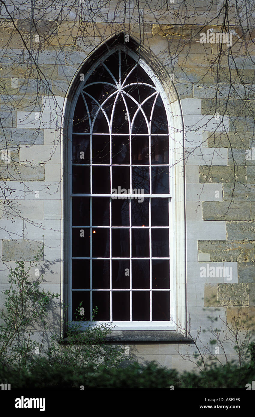Gothic Regency Window in the Beck Isle Museum in Pickering Yorkshire UK ...