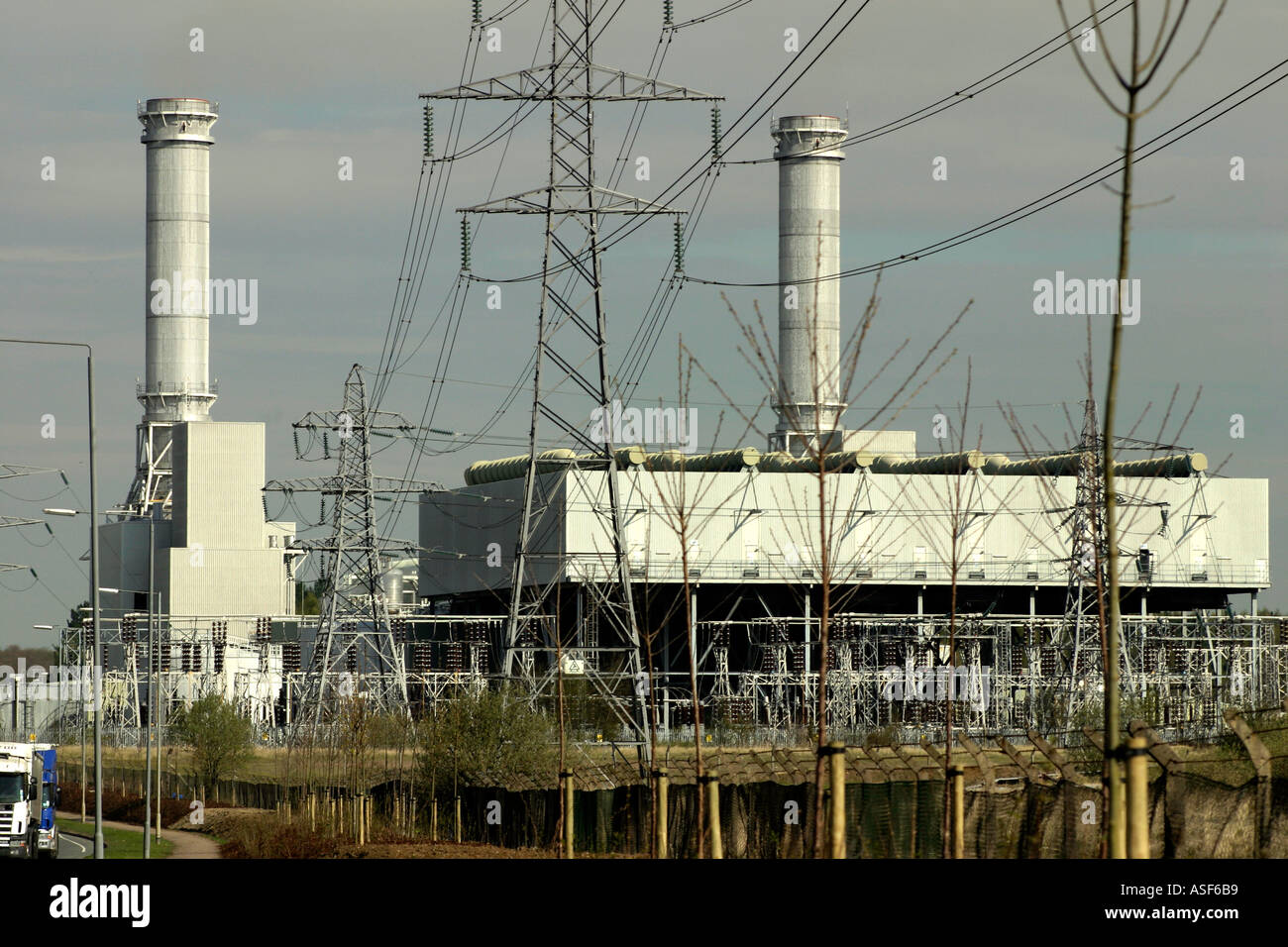 Gas Fired Power Station Corby Northamptonshire England Stock Photo - Alamy