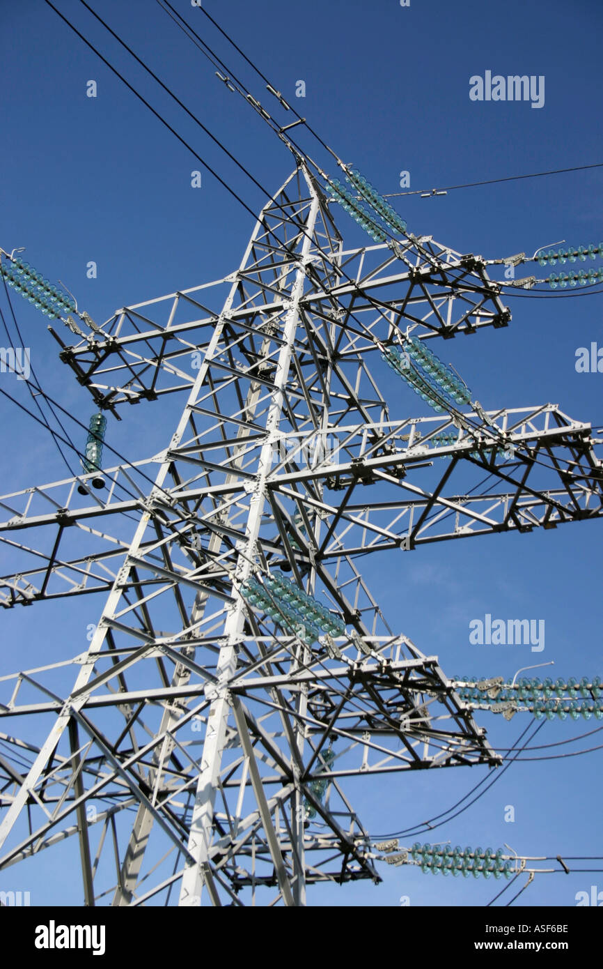 High Voltage Electricity Distribution Pylon Stock Photo - Alamy
