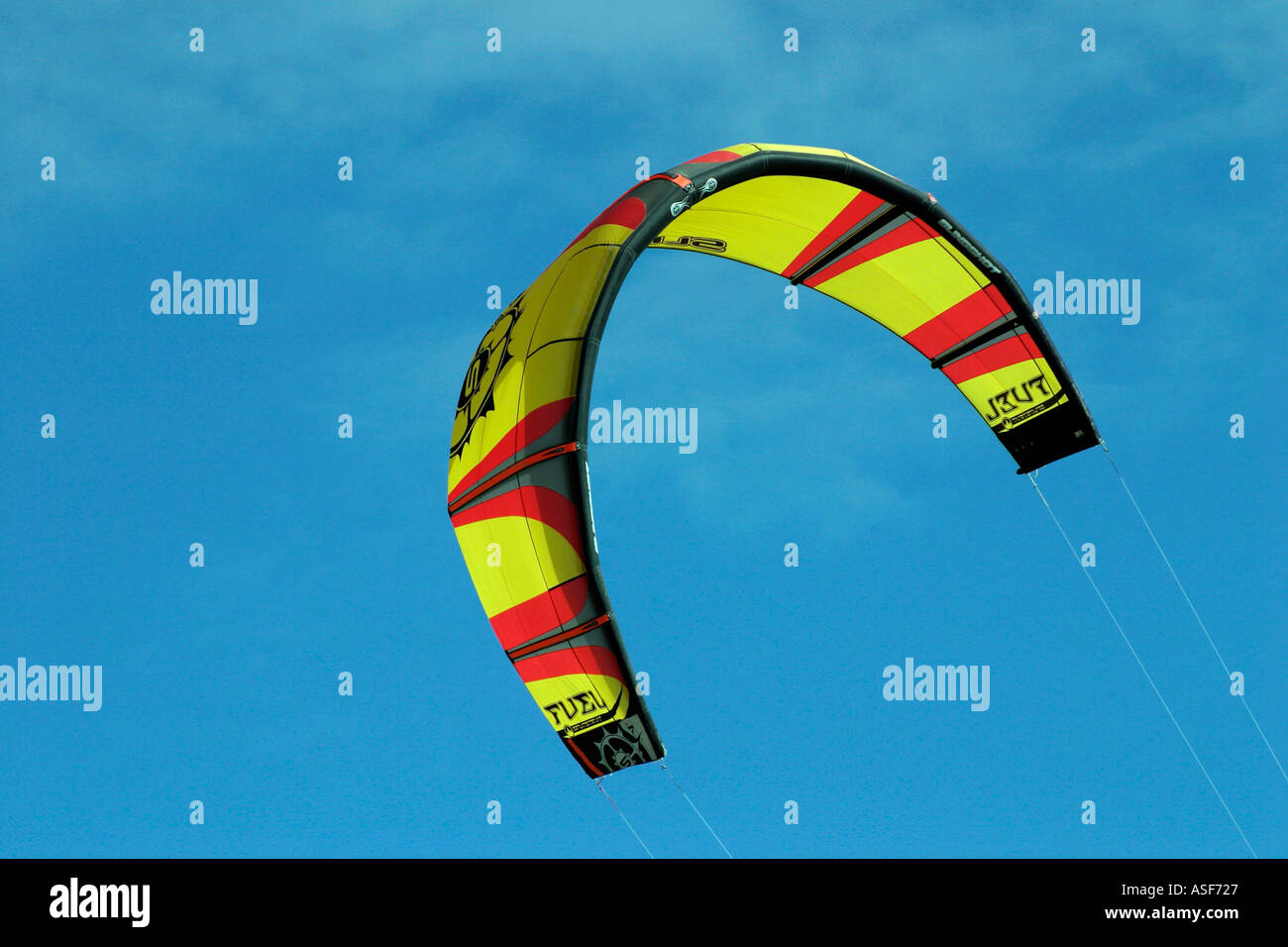 Kite Surfing St Ouens Bay Jersey Channel Islands UK Stock Photo - Alamy
