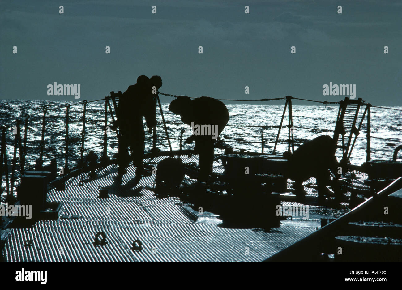 Sailors on board ship Stock Photo - Alamy