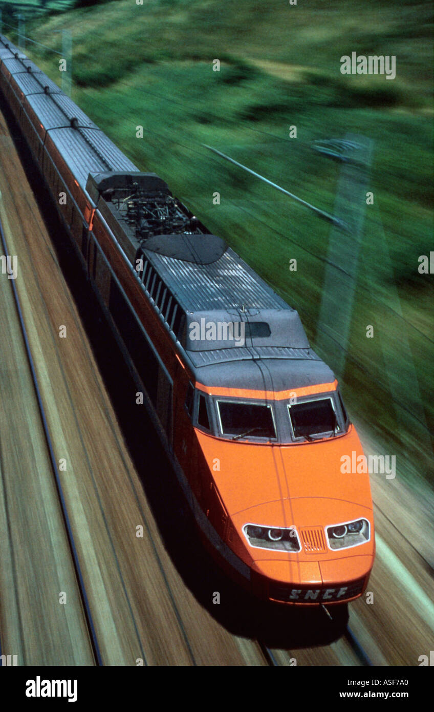 French TGV train Stock Photo - Alamy
