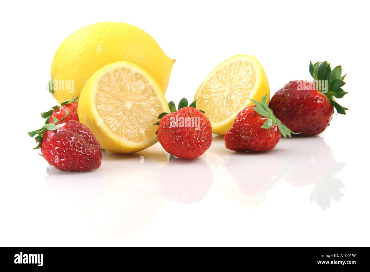 Strawberries and lemons Cut Out Stock Images & Pictures - Alamy