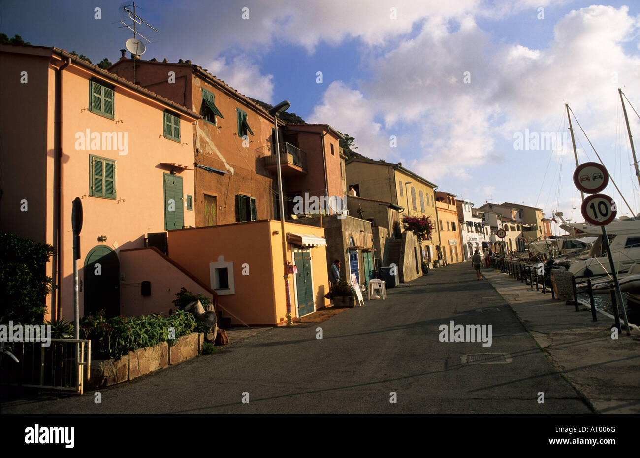 Harbour of Capraia Island, Tuscany, Italy Stock Photo - Alamy