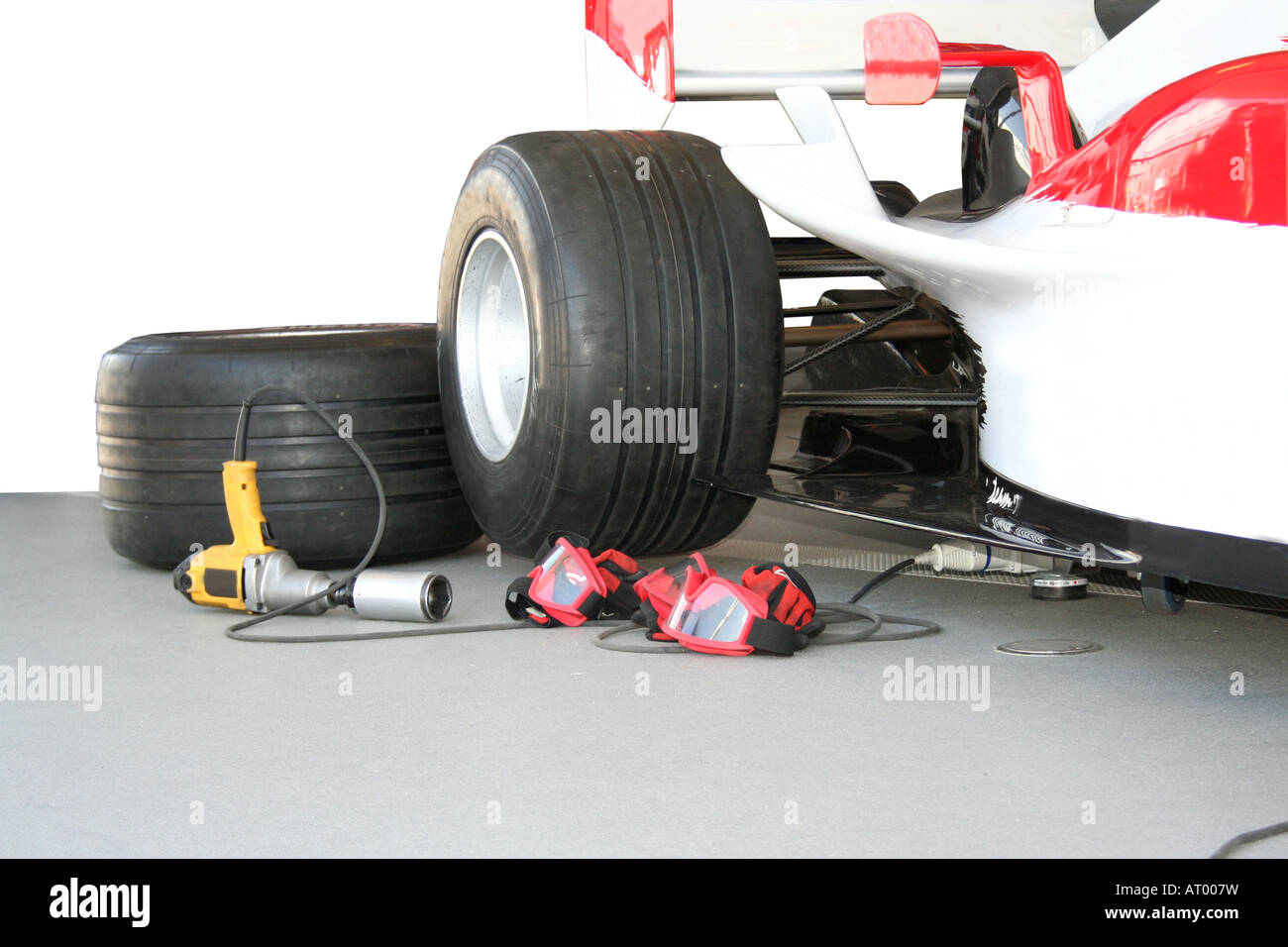 Formula 1 Pit stop team tools Stock Photo - Alamy