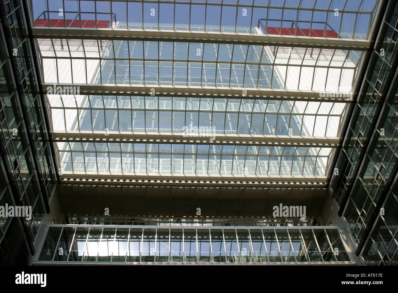 close up view of the ministerie van VROM building near Central Station ...