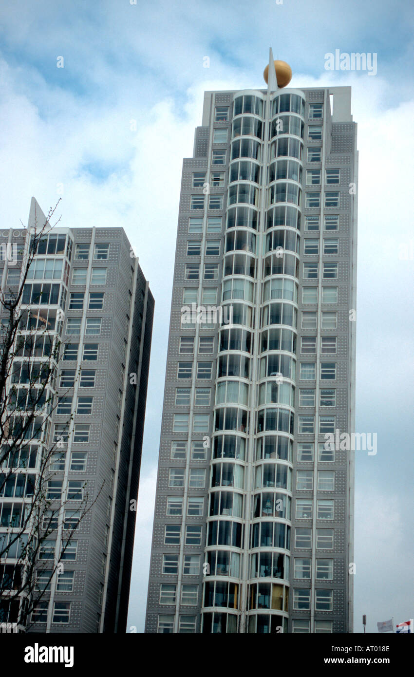 Scheveningen seashore resort The Hague Leonardo da Vinci building Stock ...