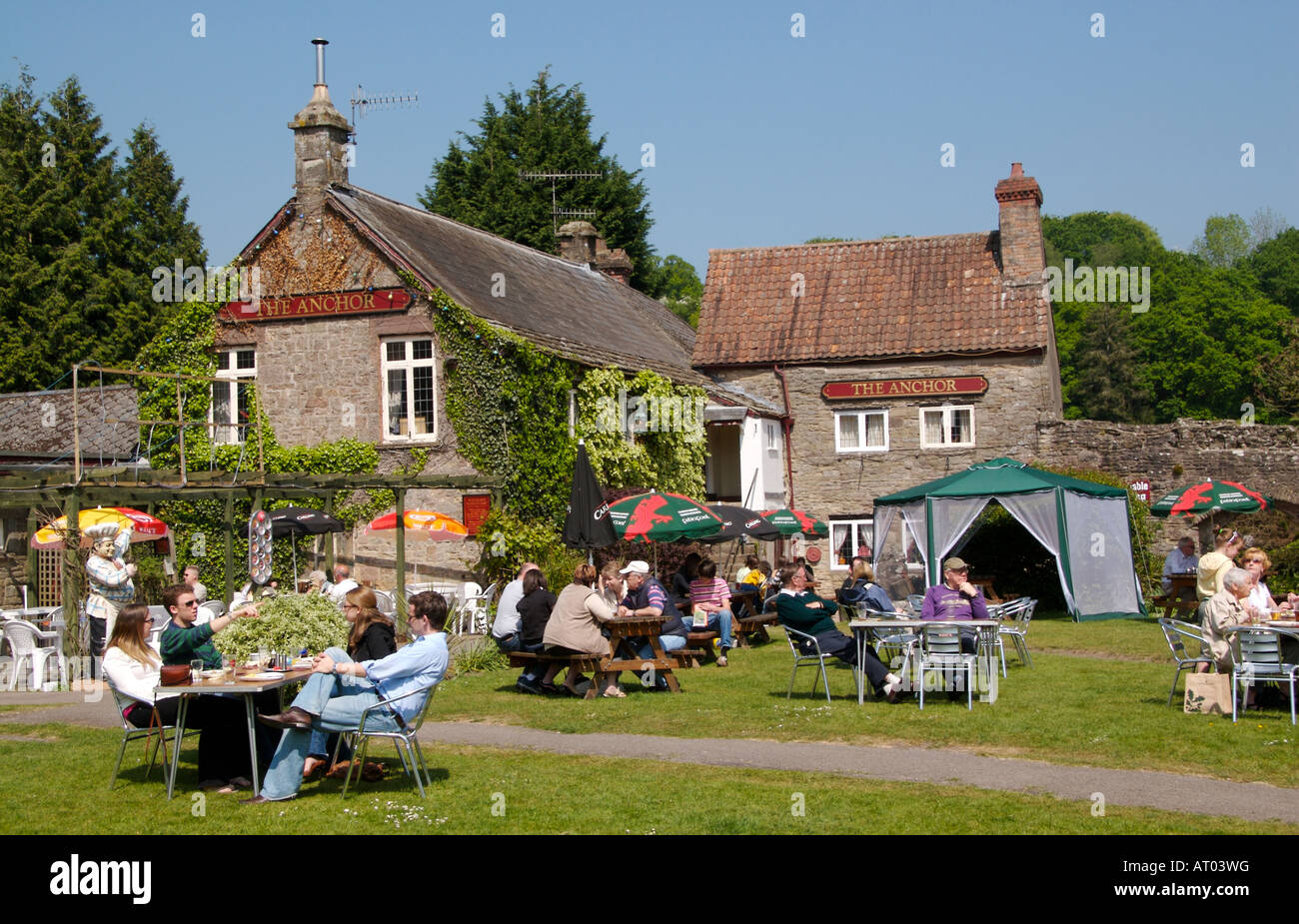 People Anchor Hotel Tintern Stock Photo - Alamy