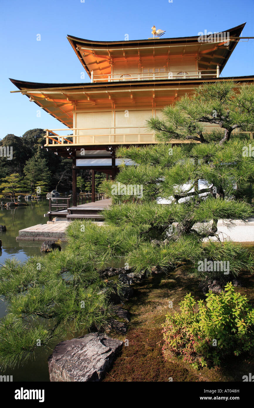 Japan Kansai Kyoto Kinkakuji Temple Golden Pavilion Stock Photo - Alamy
