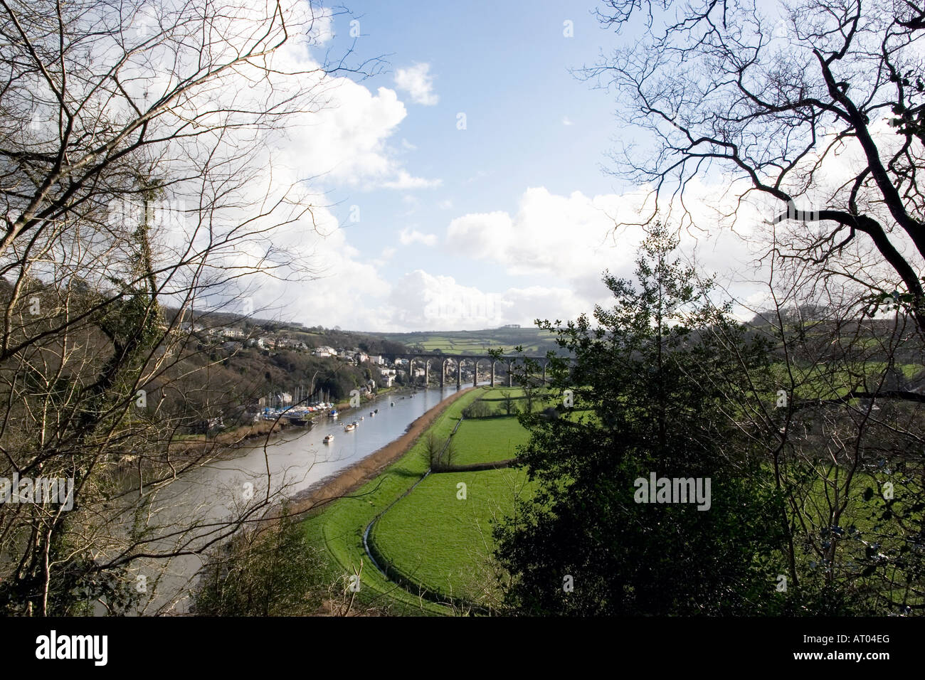Calstock viaduct train hi-res stock photography and images - Alamy