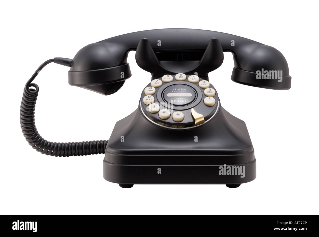 Old Phone Isolated Stock Photo - Alamy