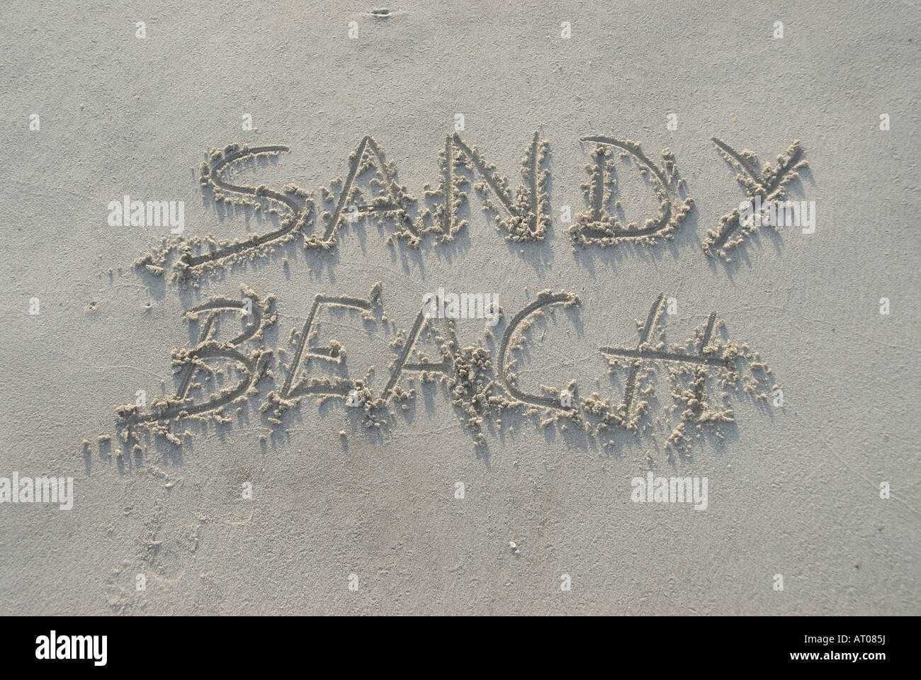 Beach Sand writing sandy beach Langkawi Malaysia Stock Photo - Alamy