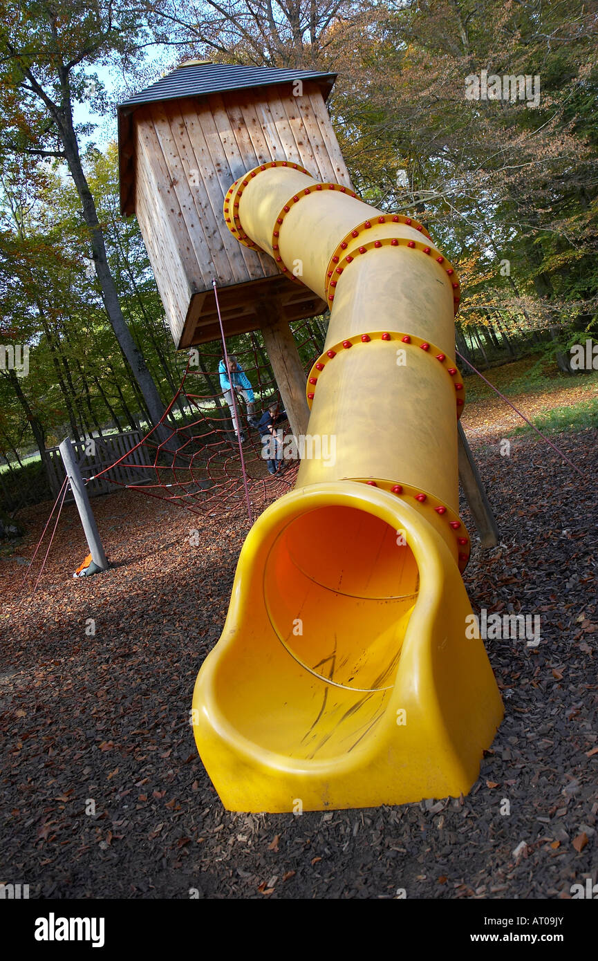slide on the playground Stock Photo - Alamy