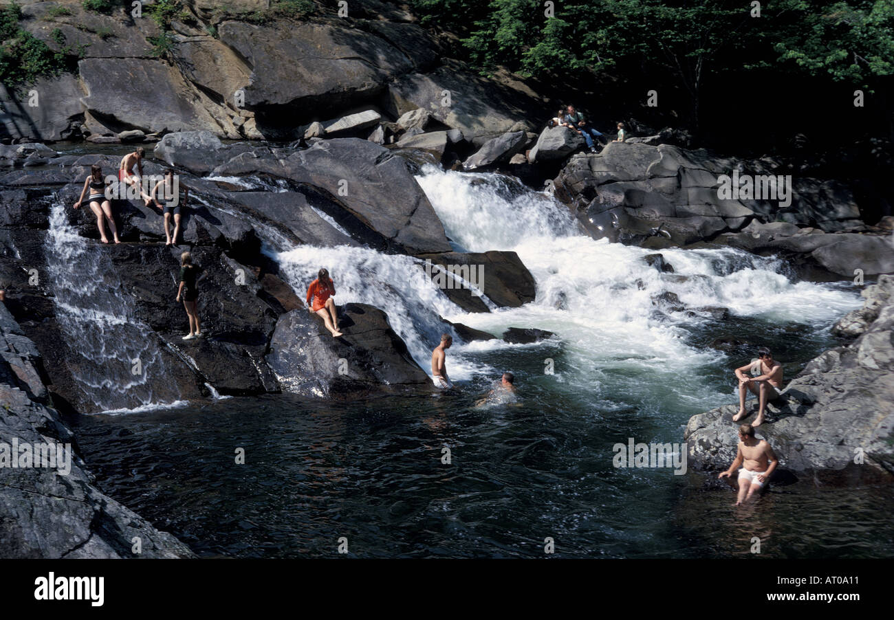 Swimming at The Sinks Stock Photo - Alamy