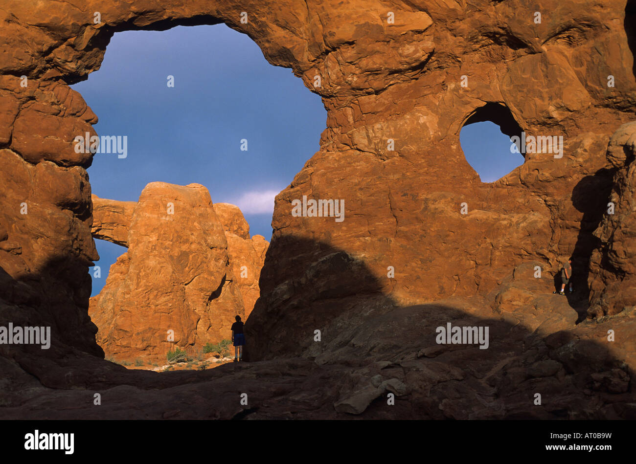 Turret Arch, Windows area, Arches National Park, Utah Stock Photo - Alamy