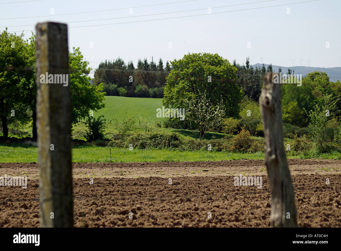 Stake and wire fence hi-res stock photography and images - Alamy