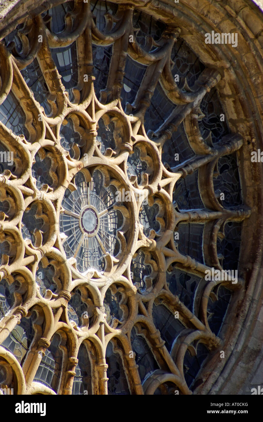 rose window of church Stock Photo - Alamy